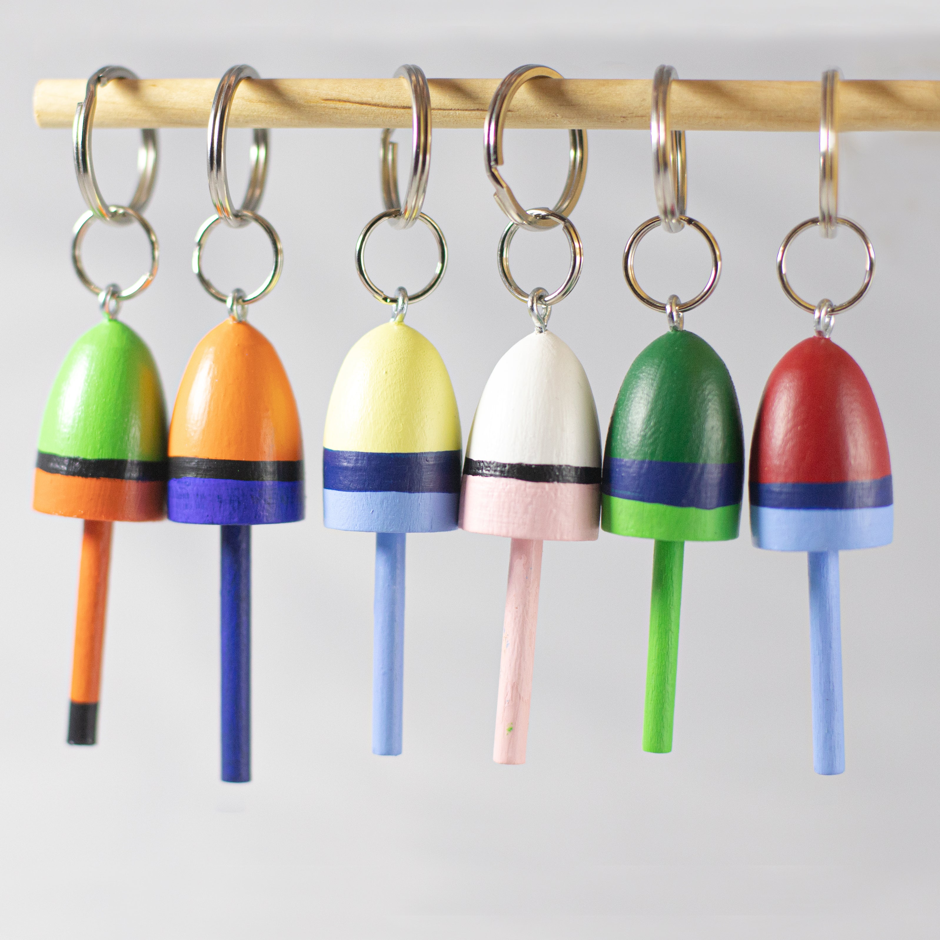 Painted Buoy Keychain– Archipelago - The Island Institute Store
